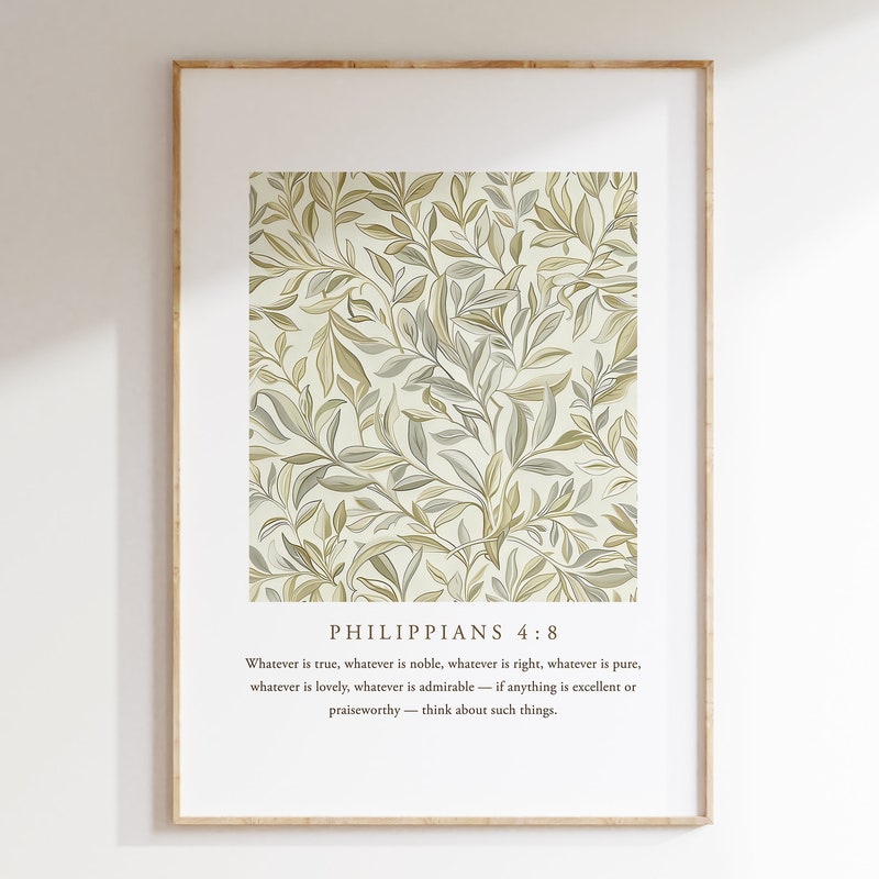 Philippians 4 8 - Etsy