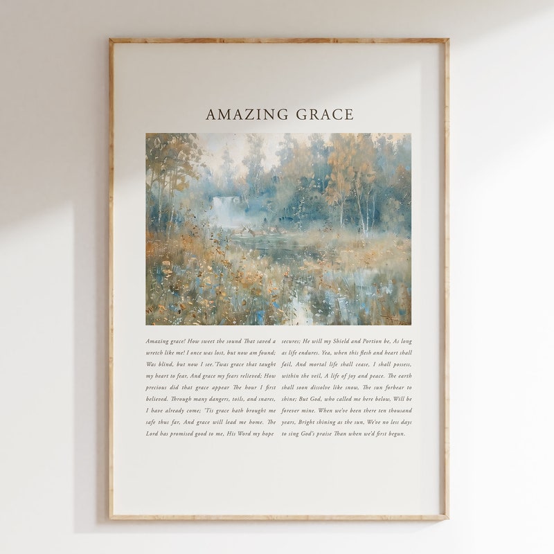 Amazing Grace Print - Etsy
