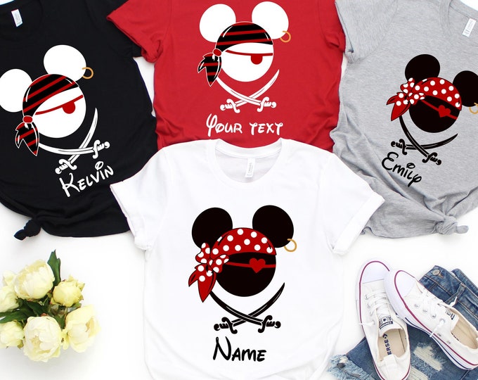 Custom Disney Pirates Family Shirts, Disney Pirates of Caribbean Shirt ...