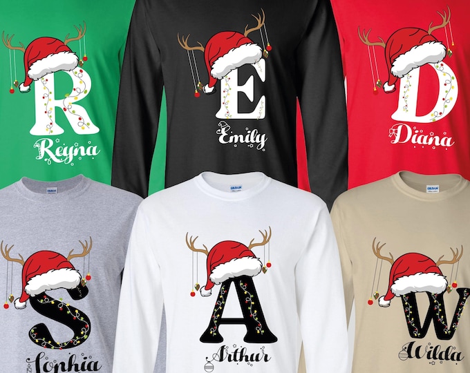 Family Christmas Long Sleeve Shirts, Christmas Reindeer Shirts ...