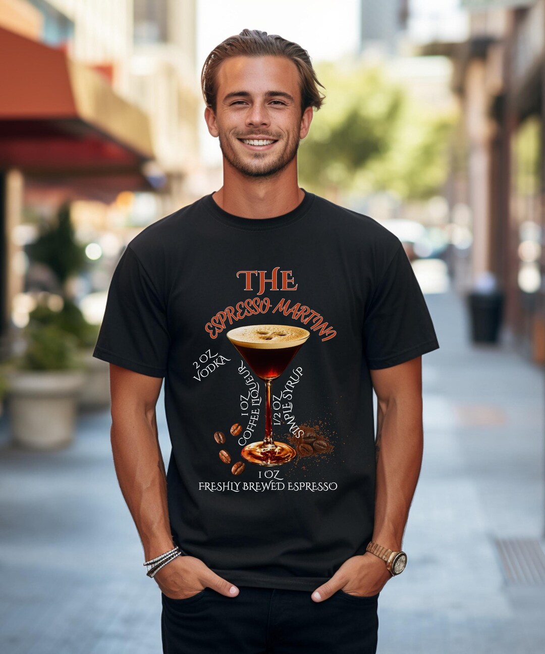 Espresso Martini Recipe T-shirt: Garment-dyed Comfort Colors Tee - Etsy