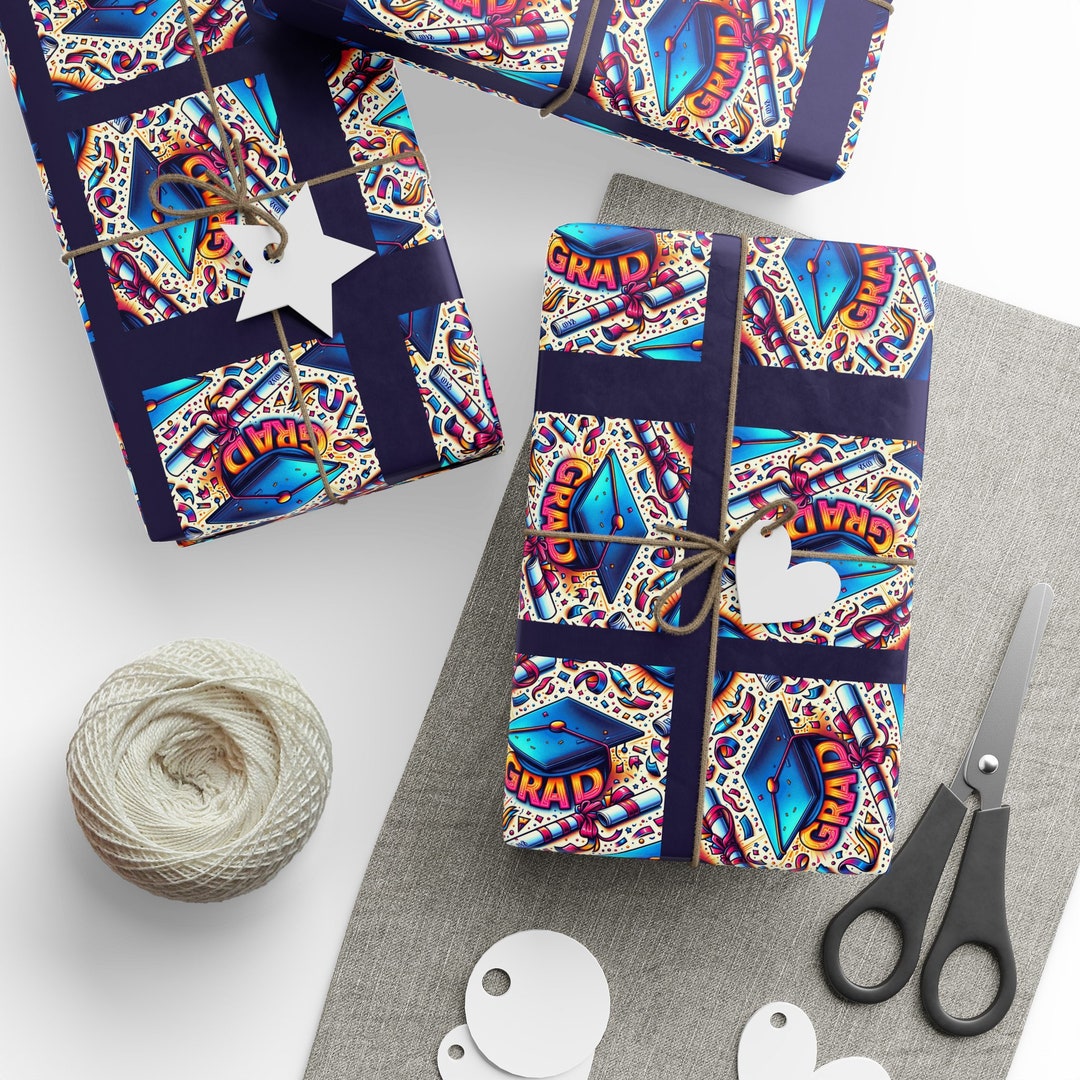 Class of 2024 Graduation Wrapping Paper - Perfect for High School ...