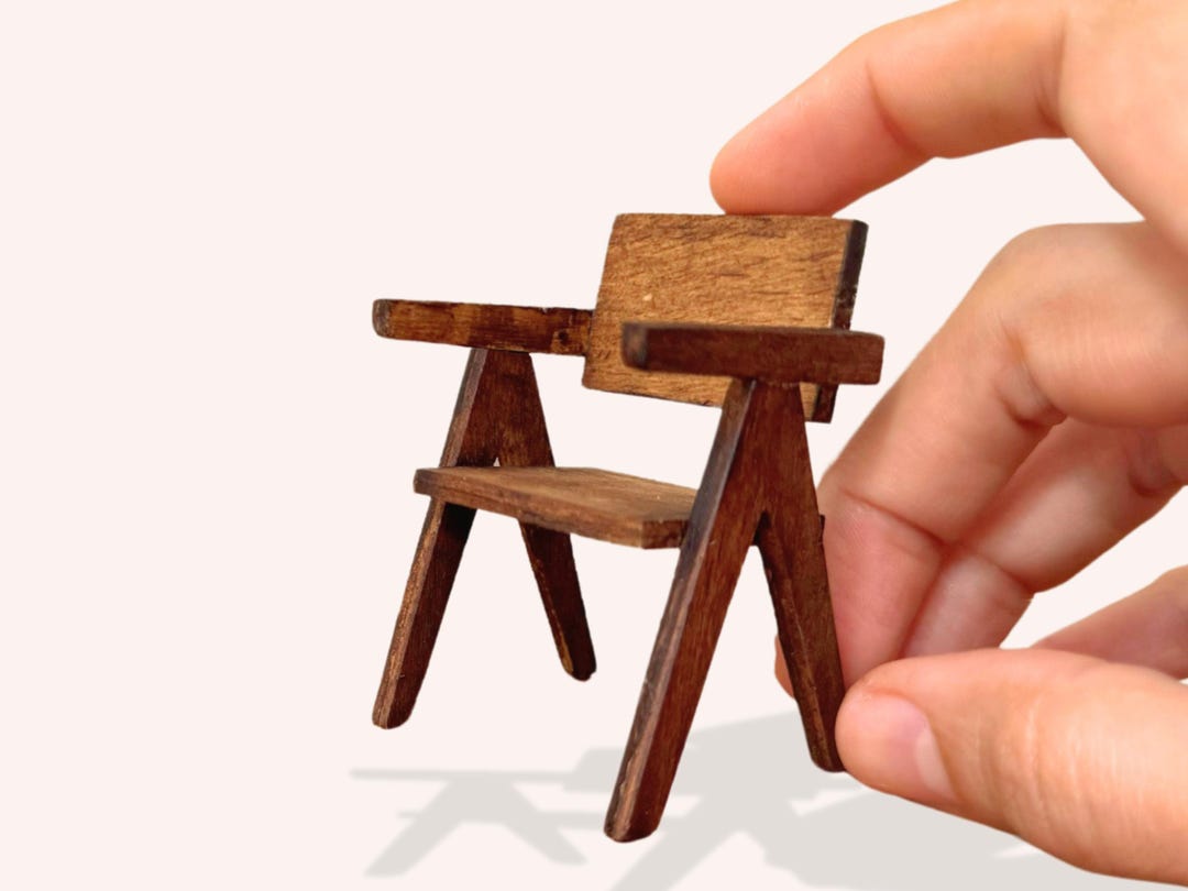 Dollhouse Rattan Chair SVG & PDF Pattern | 1:12 Scale Miniature - Etsy