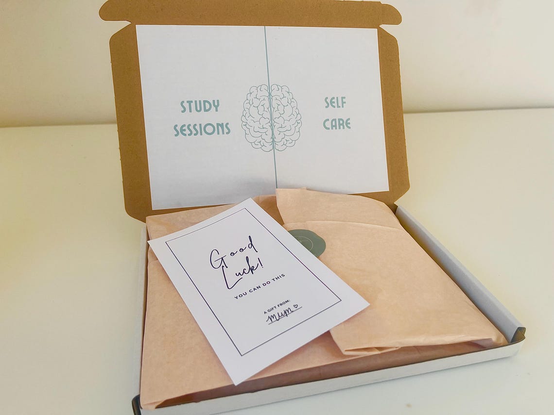 Exam Study Revision Pamper Gift Hamper Pack Good Luck Studynook - Etsy UK