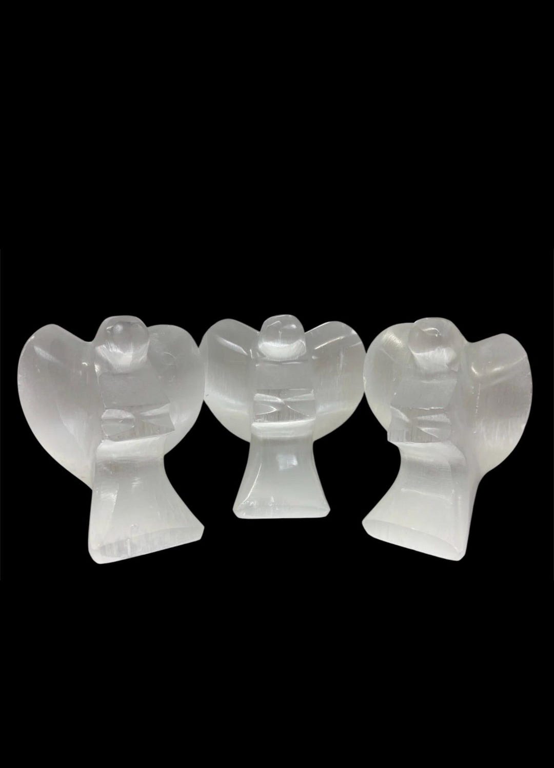 1x Selenite Angel Figurine 10cm | A+ Grade White Crystal | Spiritual ...