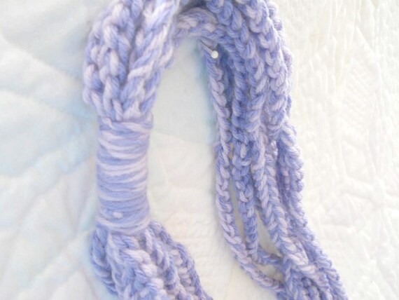 Items Similar To Two Toned Purple Crocheted Scarf Summer Scarf
