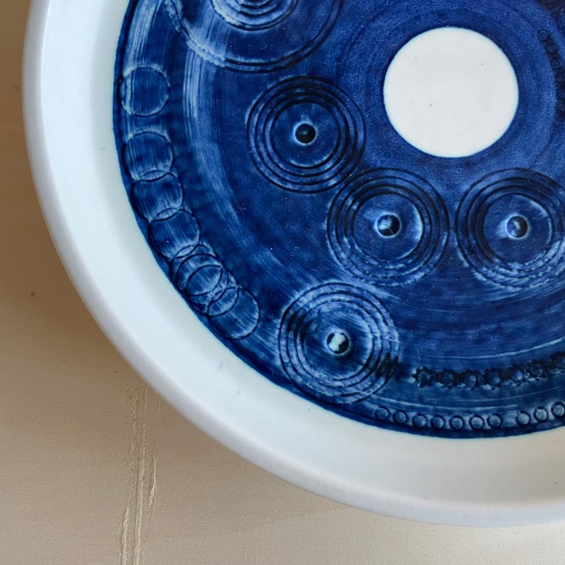 Rorstrand Ceramic XL Vintage Bowl Swedish Hand Painted Vintage Design ...