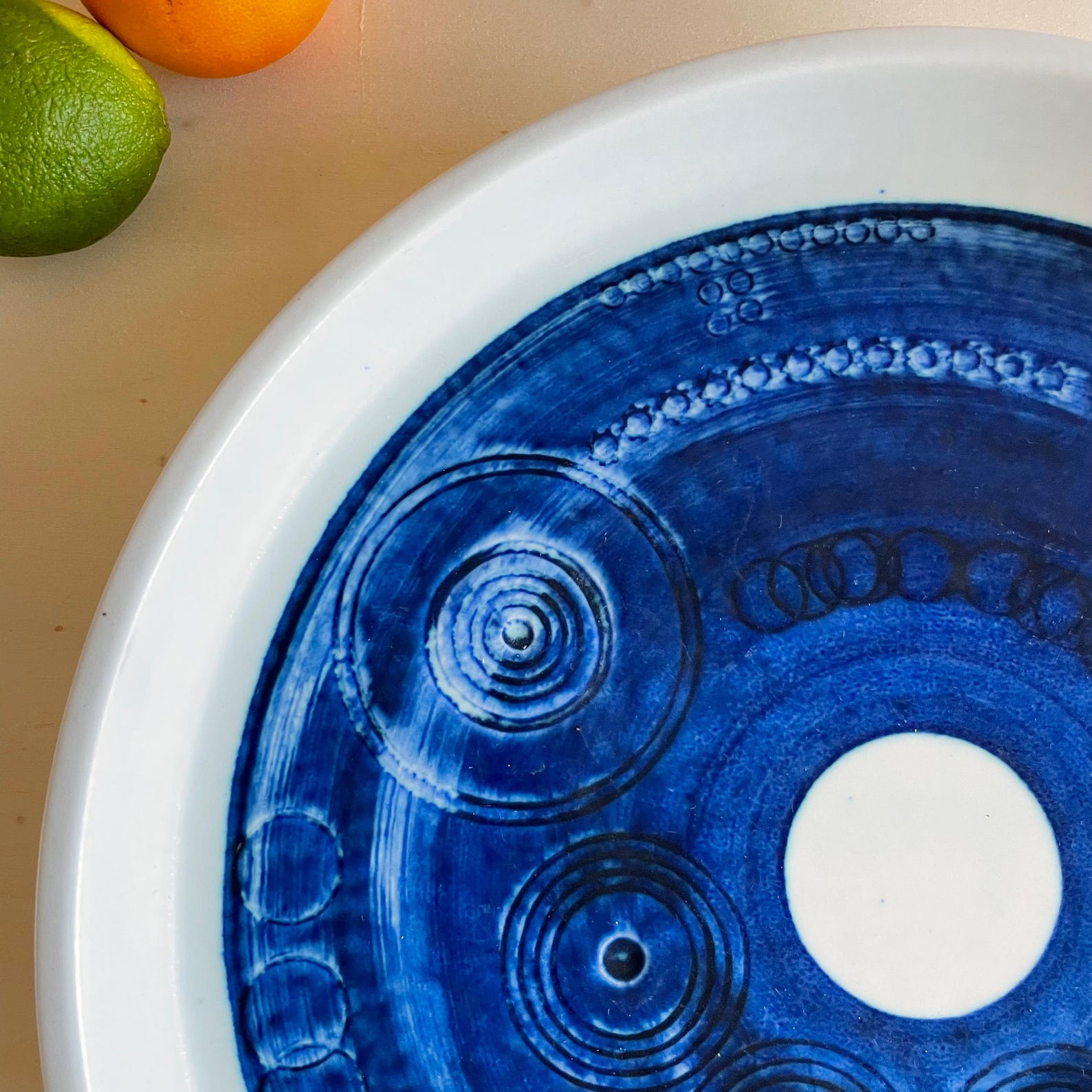 Rorstrand Ceramic XL Vintage Bowl Swedish Hand Painted Vintage Design ...