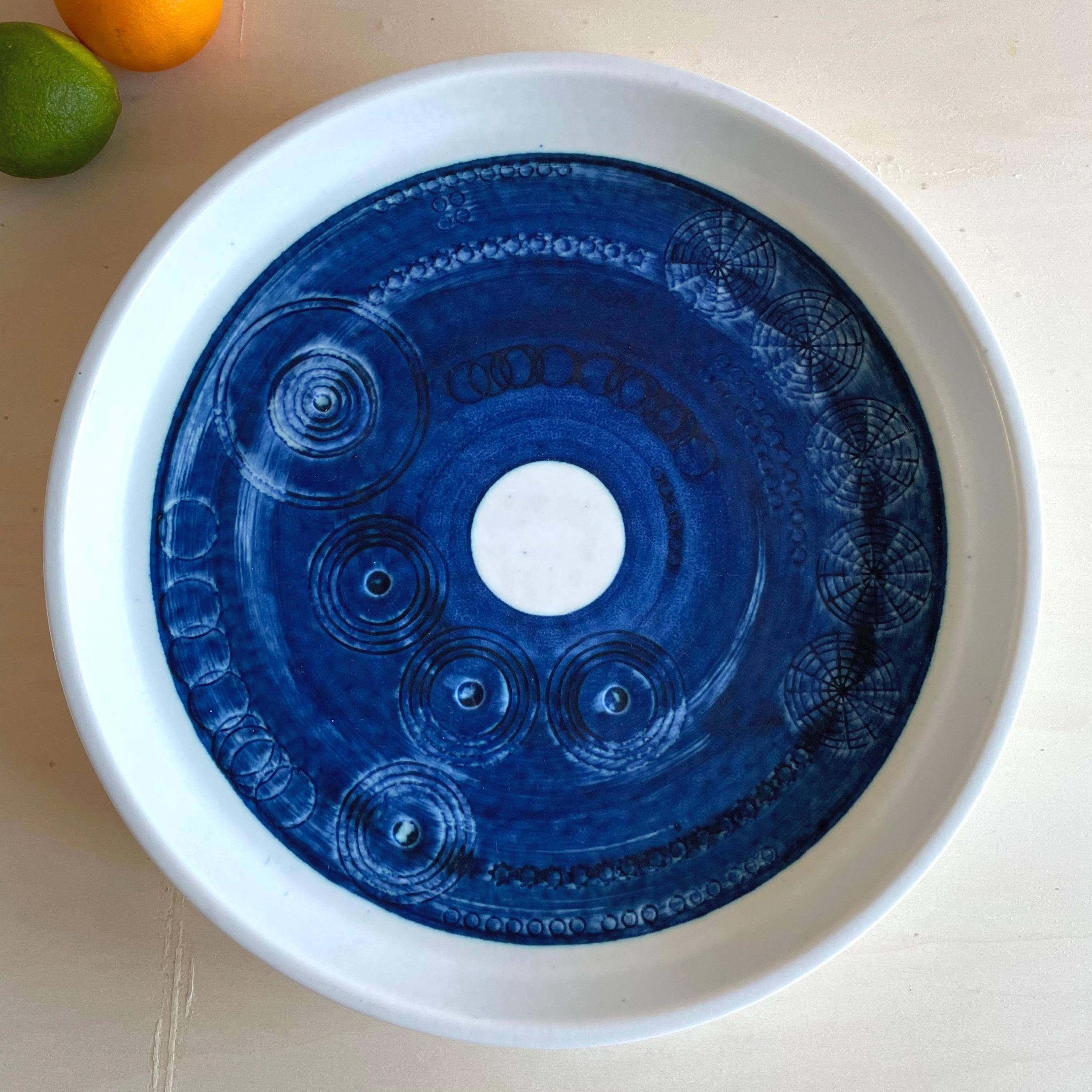 Rorstrand Ceramic XL Vintage Bowl Swedish Hand Painted Vintage Design ...