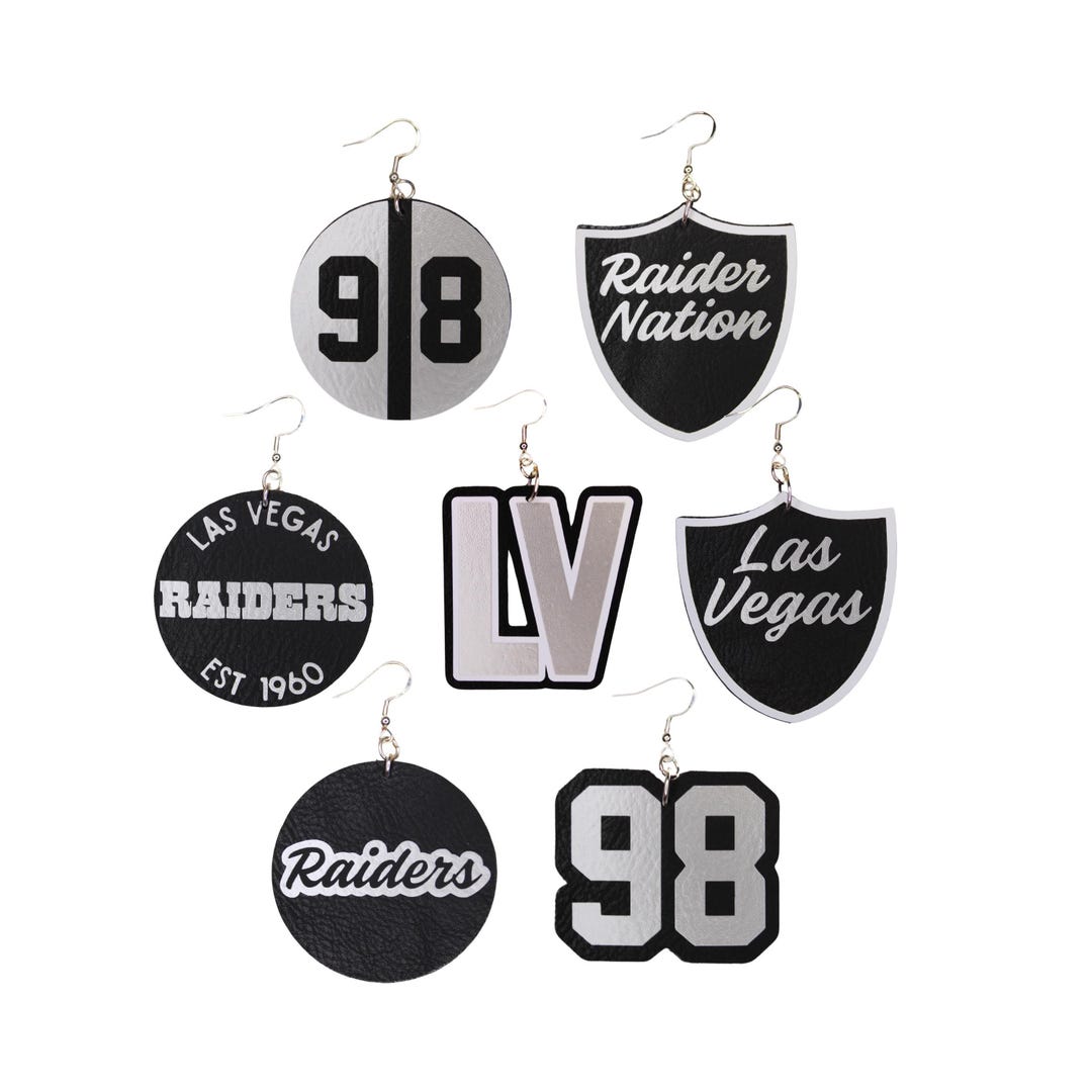 Las Vegas Raiders Fan Earrings - NFL Team Jewelry | Lightweight, Nickel ...