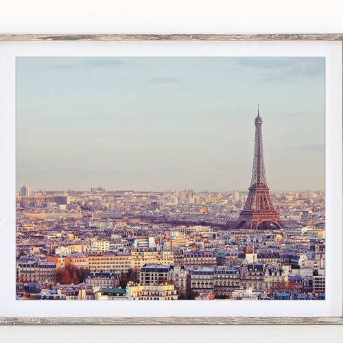 Paris Wall Art Eiffel Tower and Paris Skyline Photograph - Etsy