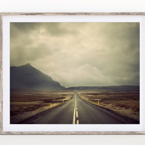 Open Road Iceland Print Landscape Photography Print - Etsy Canada
