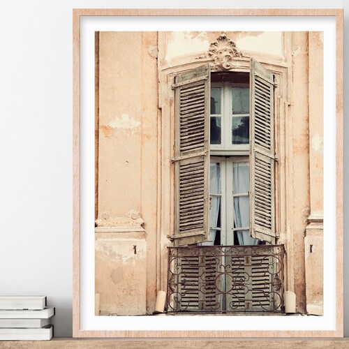 Rustic French Country Window Print French Country Decor | Etsy