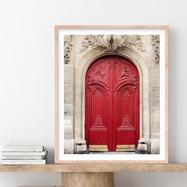 Red Door Print - Etsy