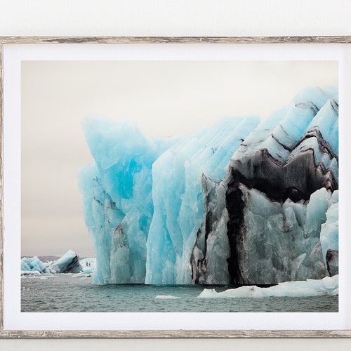 Prints Digital Prints Icebergs of Iceland Framed Original Photo Print ...