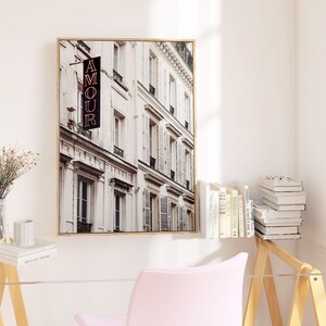Amour Sign, Paris Photography, Montmartre Love Sign, Paris Bedroom ...