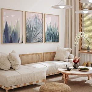 Cactus Prints, Boho Gallery Wall Art, Set of 3 Prints, Botanical Prints ...