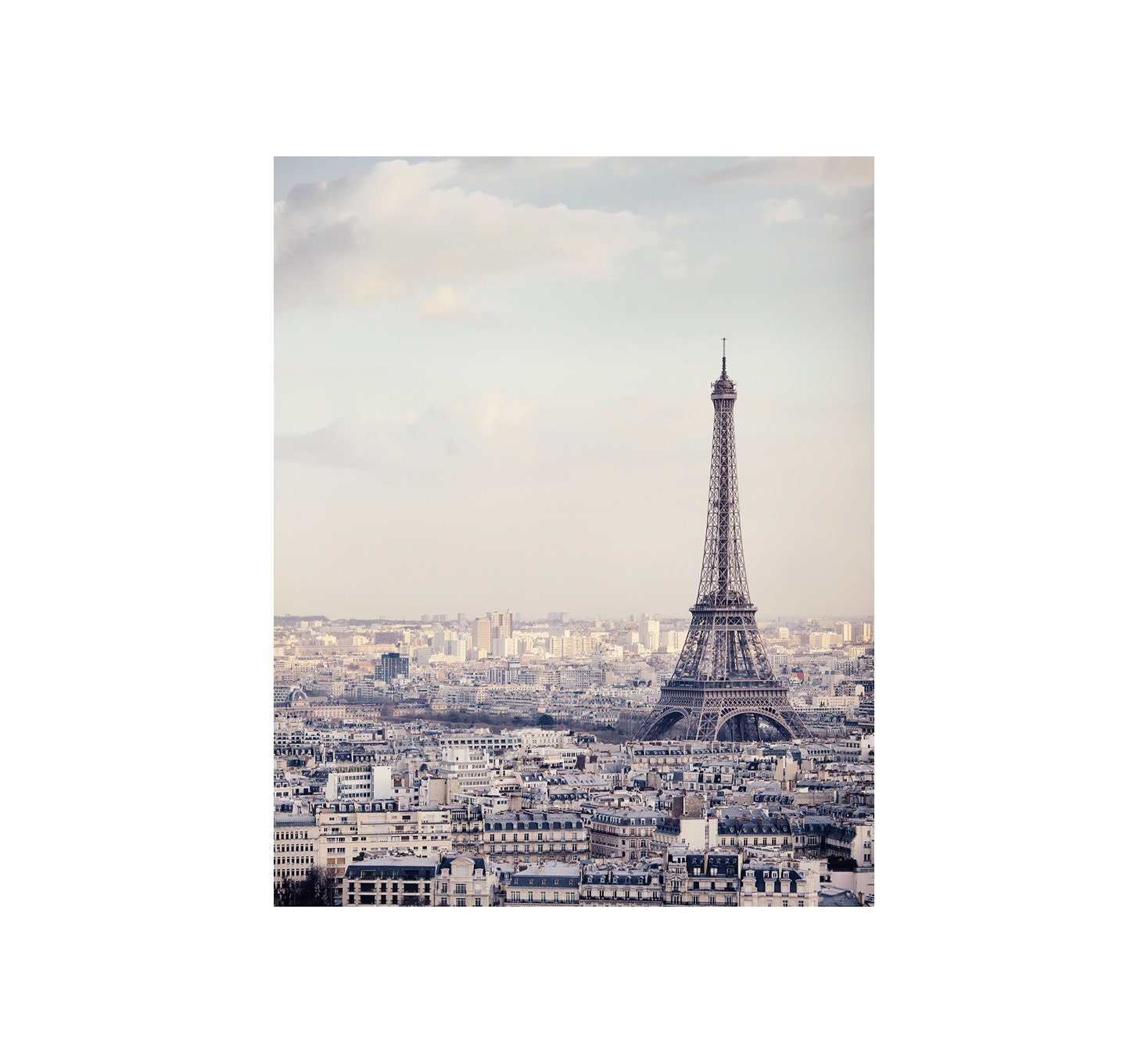 Paris Wall Art Eiffel Tower and Paris Skyline Photograph | Etsy