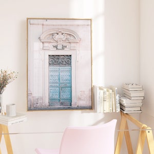 Rome Wall Art, Italy Print, Pale Blue Door Photo, Chic Architecture ...