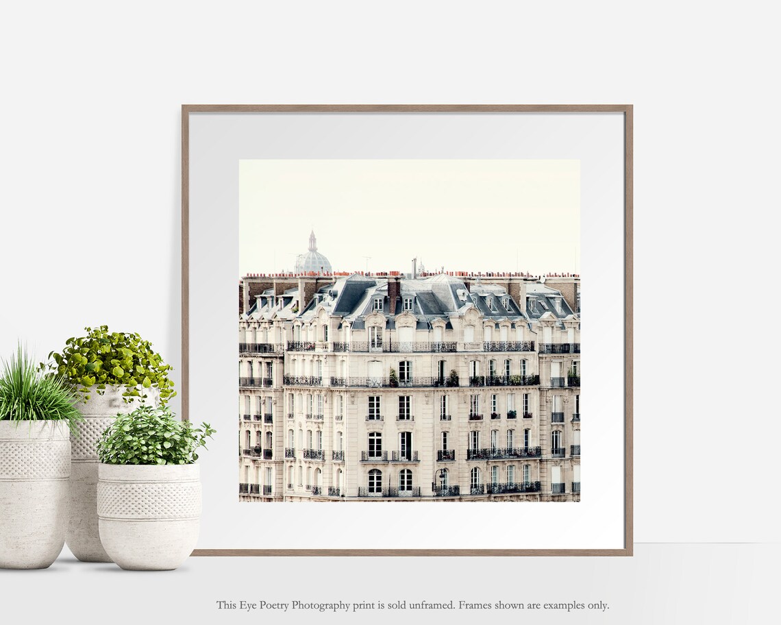 Paris Rooftops and Windows Paris Photography White Wall Art - Etsy