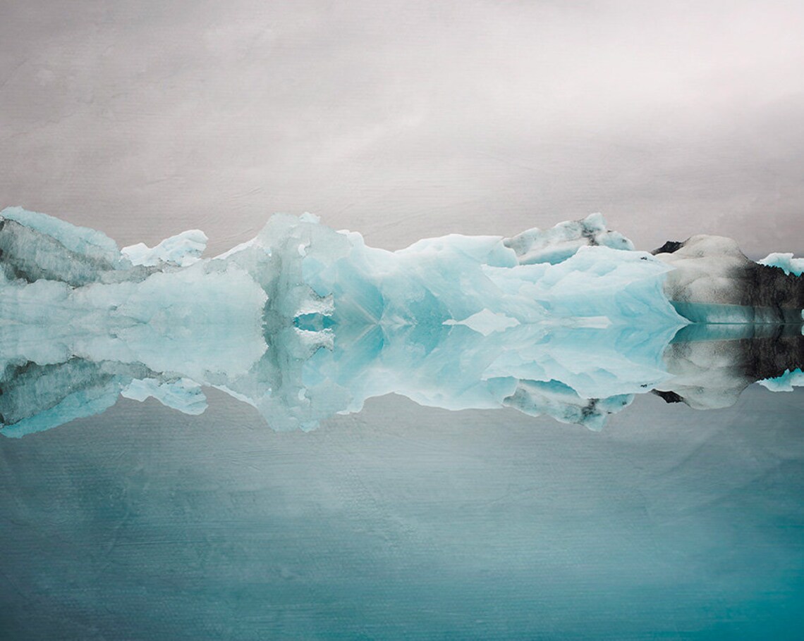 Iceberg Photograph Iceland Print Nordic Print Landscape | Etsy