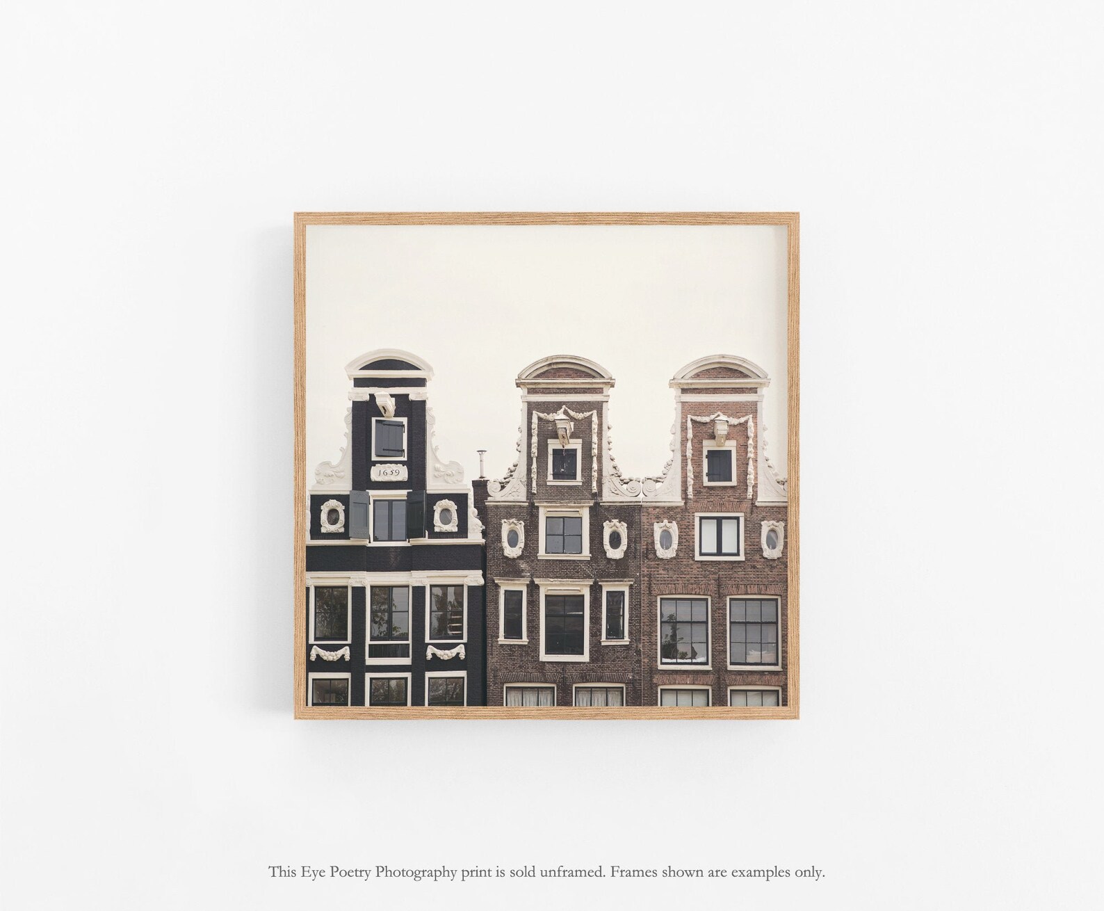 Three Gables Amsterdam Print Travel Photography Canal | Etsy