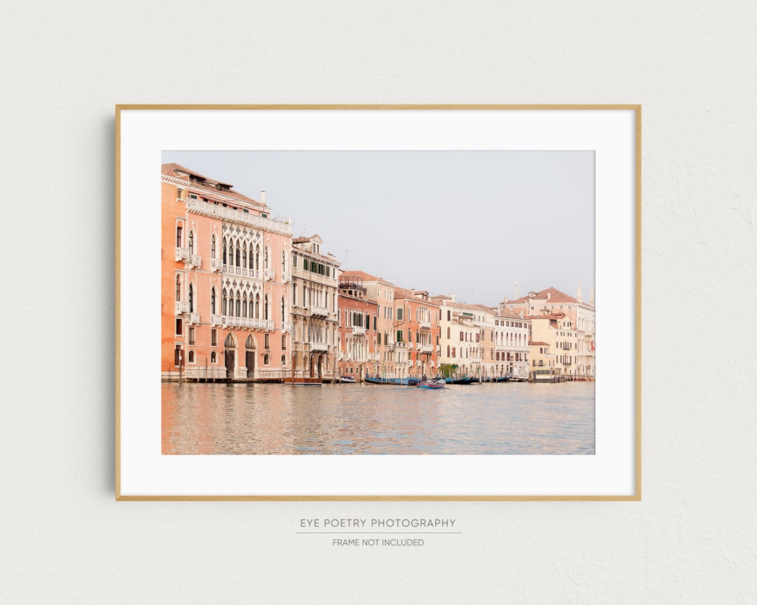 Venice Print, Grand Canal Photo, Italy Wall Art, Muted Pastels, Venice ...