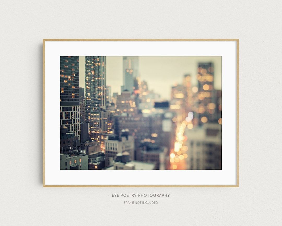 New York Photography Print, Large Wall Art Print, NYC Skyline, Abstract ...