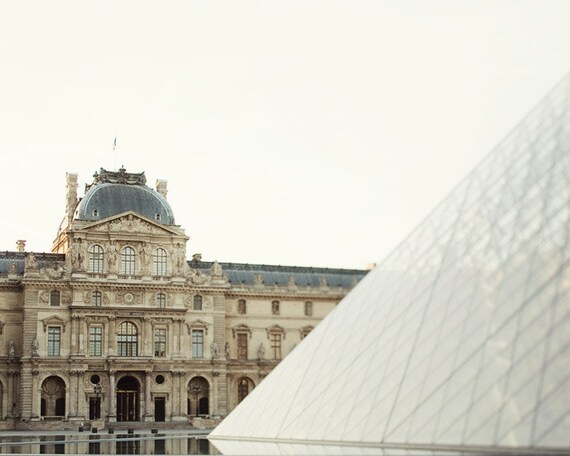 Items similar to Louvre Photograph, Paris, Pyramid, French Renaissance ...