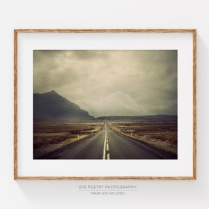 Open Road, Iceland Print, Landscape Photography Print, Wanderlust Print ...