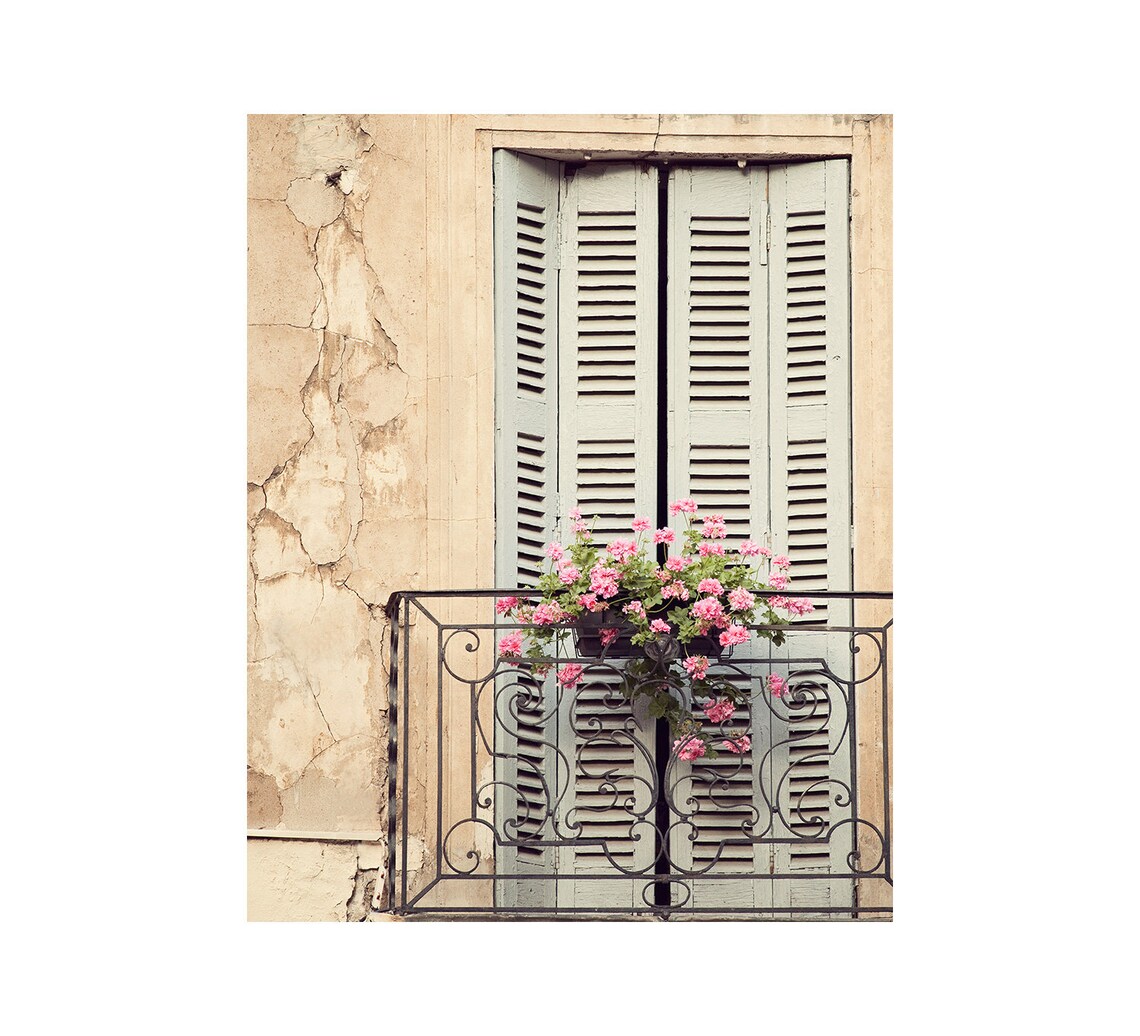 Rustic French Country Window Print French Country Decor | Etsy