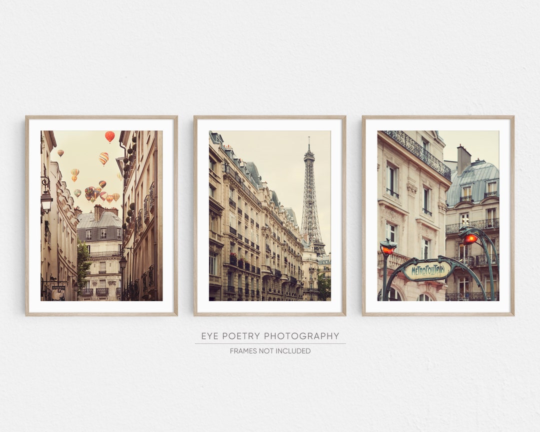 Paris Art Prints, Paris Photography, Set of 3 Prints, Fine Art Prints ...