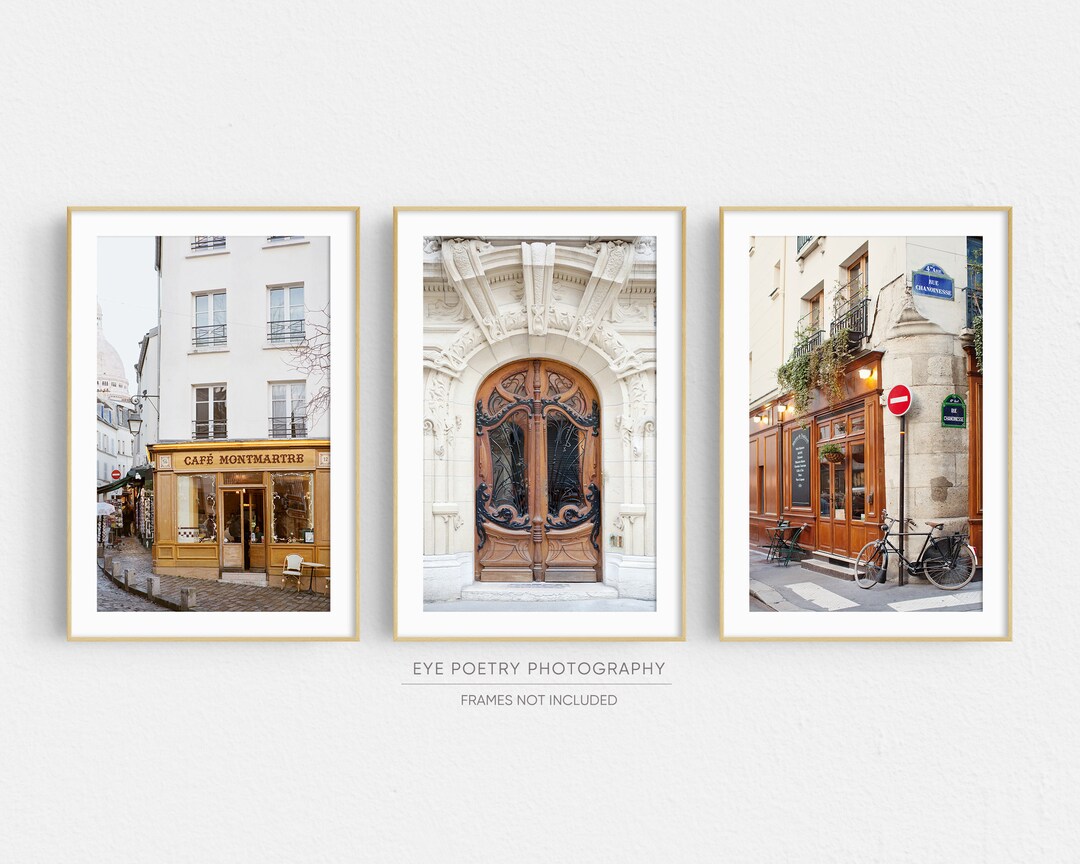 Set of 3 Paris Photography Prints in Neutral Colors, France Travel ...