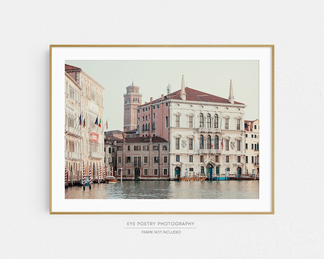 Venice Canal Print, Italy Architecture Photo in Neutral Colors ...