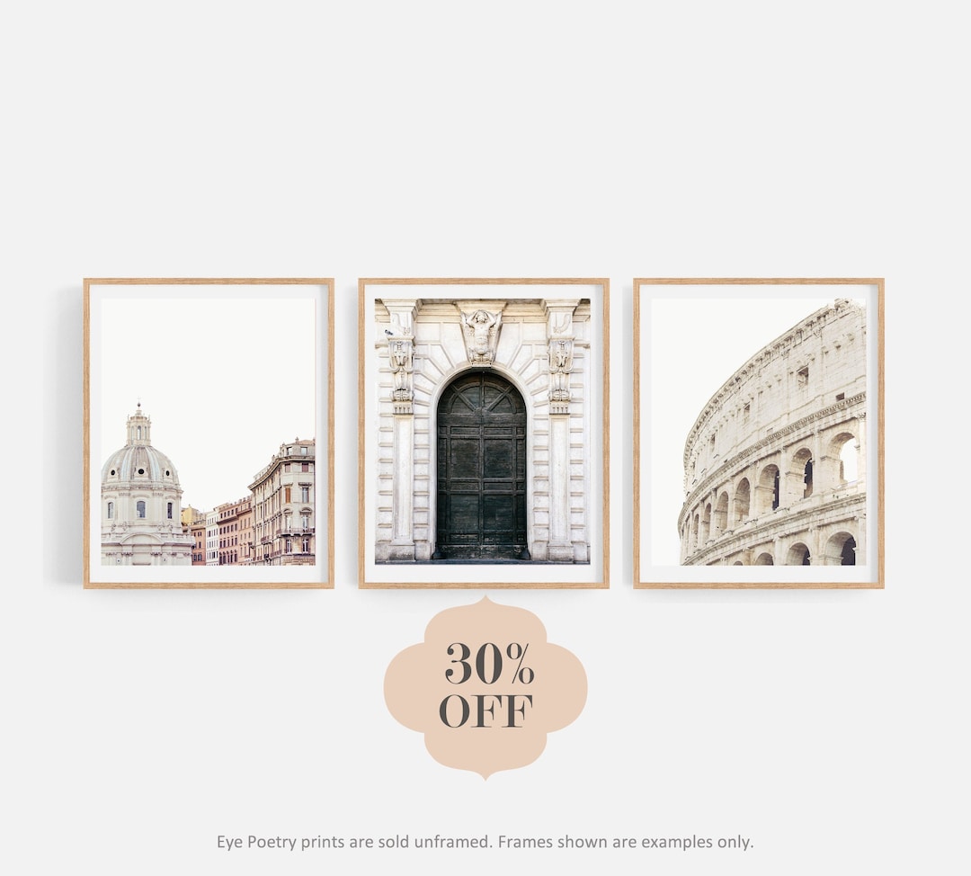 Rome Prints Gallery Wall Set of 3 Prints Rome Italy Wall - Etsy