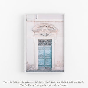 Rome Wall Art, Italy Print, Pale Blue Door Photo, Chic Architecture ...