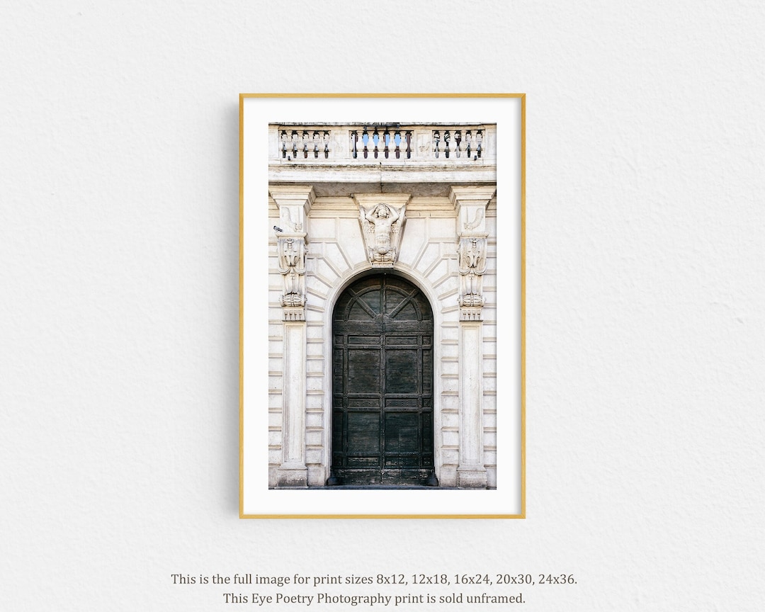 Rome Print, Italy Wall Art, Italian Architecture Art Print, Chic Black ...