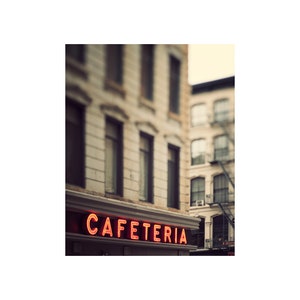 Cafeteria Sign New York Print Kitchen Wall Decor Kitchen | Etsy