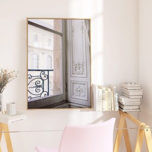 Paris Interior Photography Print, Paris Wall Art, Window Photo, Paris ...