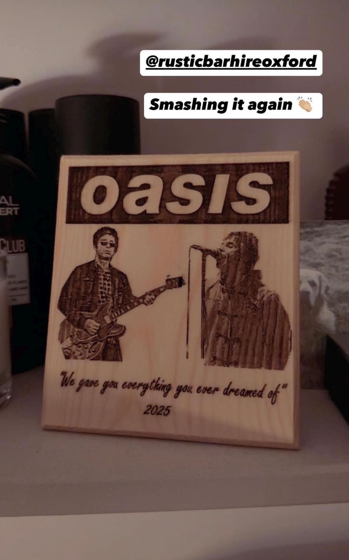 Oasis Memorabilia Plaques - Etsy