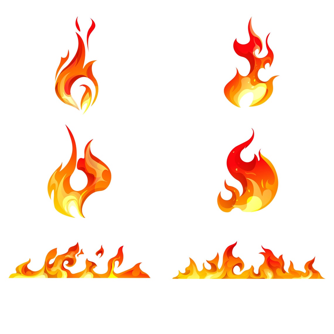 Fire Svg Bundles, Fire Clipart, Fire Flames Svg, Flames Frame Svg, Fire ...
