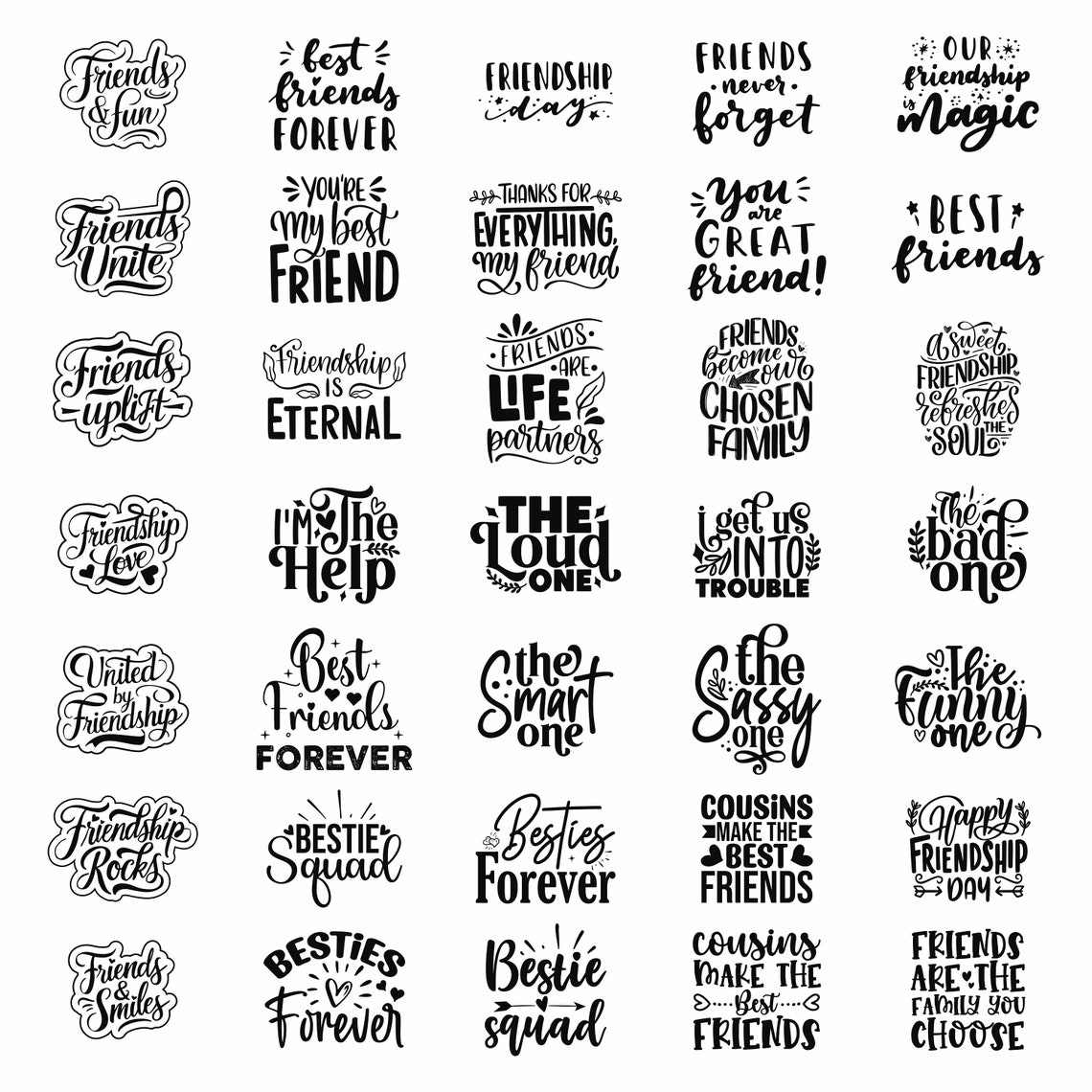 Friendship Quotes Svg, Friends Svg, Girl Friendship Svg, Best Friends ...