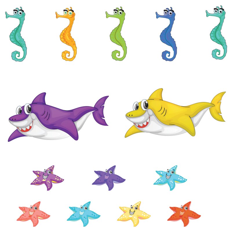 Sea Animals Svg Bundles, Ocean Animal Clipart , Under the Sea SVG ...