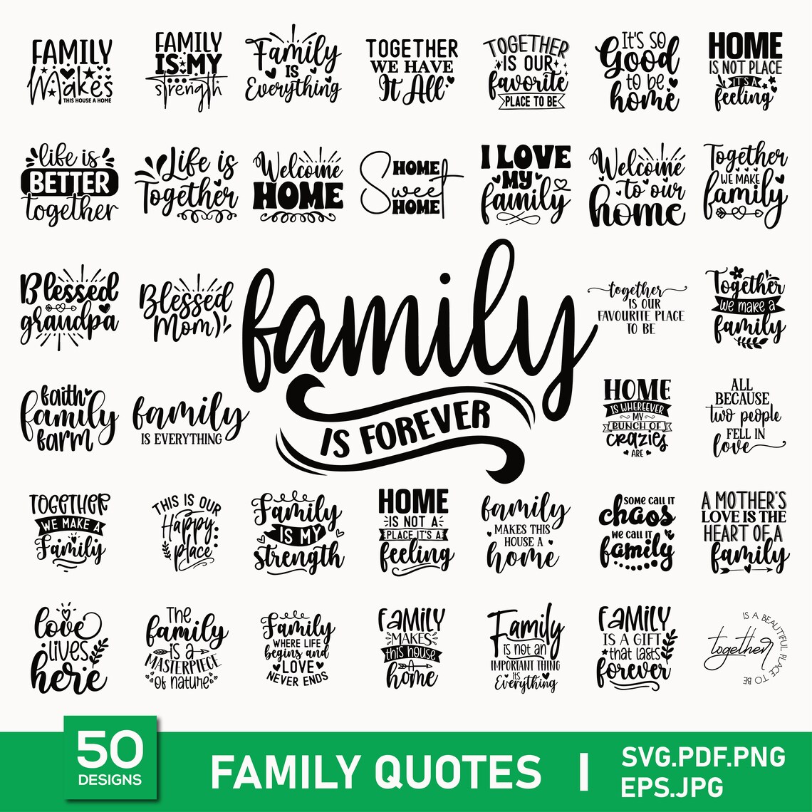 Family Svg Bundles, Home Sign Svg, Family Quotes Svg Bundles, Family ...