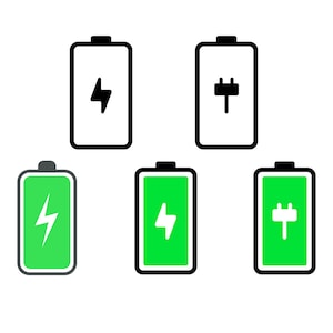 Colorful Mobile Battery Svg Bundles, Colorful Battery Svg, Mobile ...
