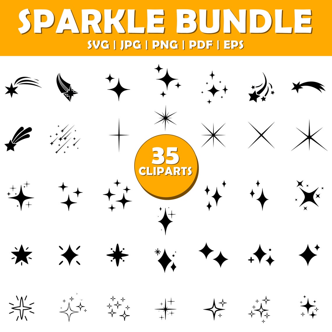 Star Svg Bundles, Sparkle Svg Bundles, Star Clipart, Star Svg, Star ...