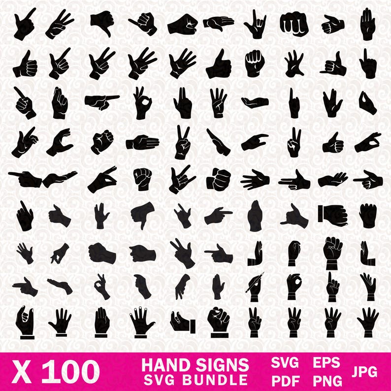 Hand Sign Svg, Hand Svg Clipart, Hand PNG, Hand Images, Winning Hand ...