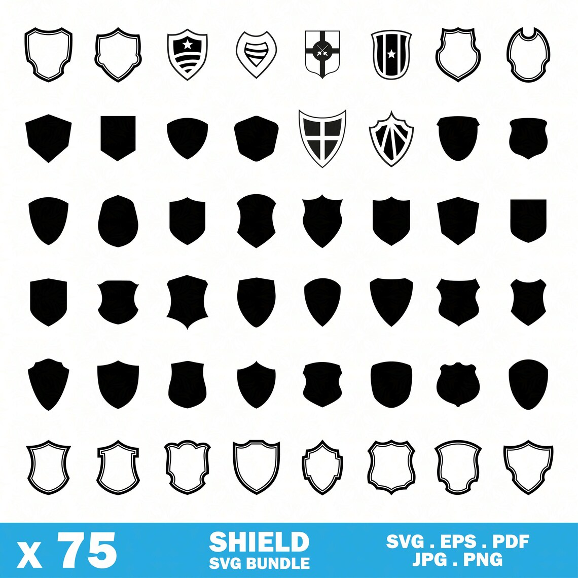 Best Ever Shield Svg Bundles, Shield Svg, Shield Clipart, Shield PNG ...