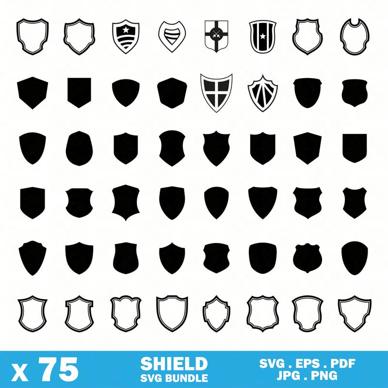 Shield Svg - Etsy