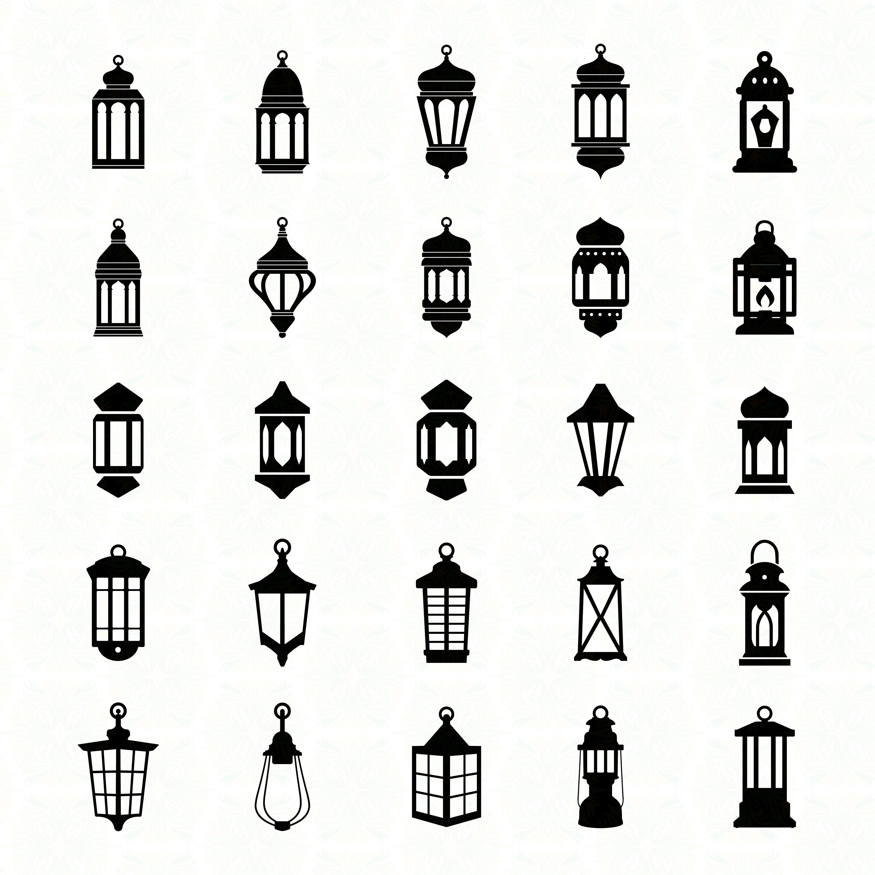 Cute Lantern Svg Bundles, Lantern Svg Files, Lantern Clipart, Lantern ...